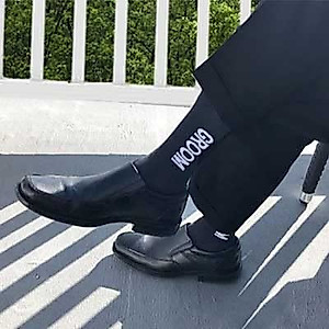 The Paisley Box Groom Socks/Men's Wedding Socks/Wedding Day Groom Socks (Groom)