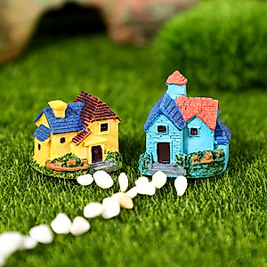 TINKSKY 4pcs Miniature Dollhouse Bonsai Craft Garden Resin Landscape DIY Villa Decor, Birthday Gift for Children