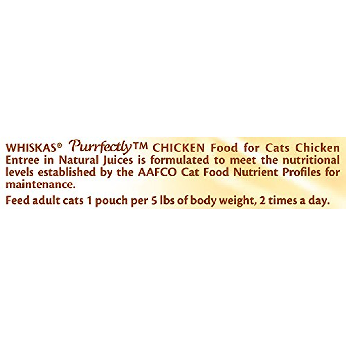 WHISKAS PURRFECTLY Chicken Wet Cat Food Chicken Entree Flavor 3 Ounces (Pack of 24)