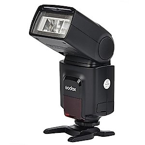 Godox Wireless 433MHz GN33 Camera Flash Speedlite with Built-in Receiver with RT Transmitter Compatible for Canon Nikon Sony Olympus Pentax Fuji DSLR Cameras with Diffuser + Filters + USB LED