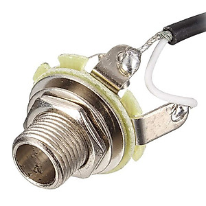 Prewired Wiring Harness Kit Compatible for LP Electric Guitar, 2T2V 500K Pots 3-position Toggle Switch with Jack for Dual Humbucker Gibson Les Pual Style Guitar Electronics Replacements, White Cap