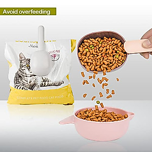 Yadream 2PCS Pet Food Scooper Multi-functional Plastic with Fashionable Food Shovel Handle and Comfortable Grip Handle, suitable for Dogs Cats and other pets