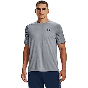 Under Armour Men's Tech 2.0 Short-Sleeve T-Shirt , Steel Light Heather (036)/Black, XX-Large