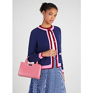 Kate Spade New York Sam Icon Spazzolato Leather Small Tote Feather Pink One Size