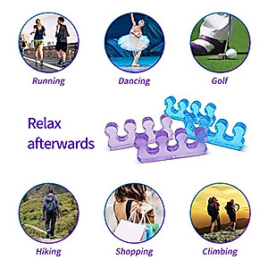 Toe Separators for Nail Polish,Toe Spacers for Pedicures,Pedicure Toe Separators for Separating Toenails or Nails,Easy Finger and Toenail Polish Grooming,Soft Gel Pedicure Kit.