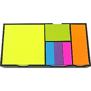 4A Sticky Note Bundle Set, Colored Rectangular Notes and Index Flags Organizer, Gifts for Students and Teachers! 100 Sheets/Pad, 6 Pads/Set, 600 Sheets/Set, 4A BS 1801