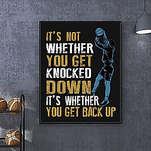 Inspirational Quotes Basketball Posters, Motivational Sayings Basketball Art Of Sport Basketball Room Decor For Men Kids Teenagers, Basketball Wall Decor Art Prints For Bathroom Playroom Classroom