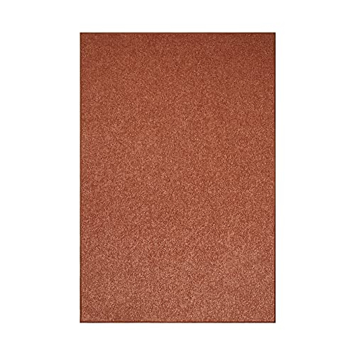 Furnish my Place Modern Plush Solid Color Rug - Rust, 3' x 5', Pet and Kids Friendly Rug. Made in USA, Rectangle, Area Rugs Great for Kids, Pets, Event, Wedding