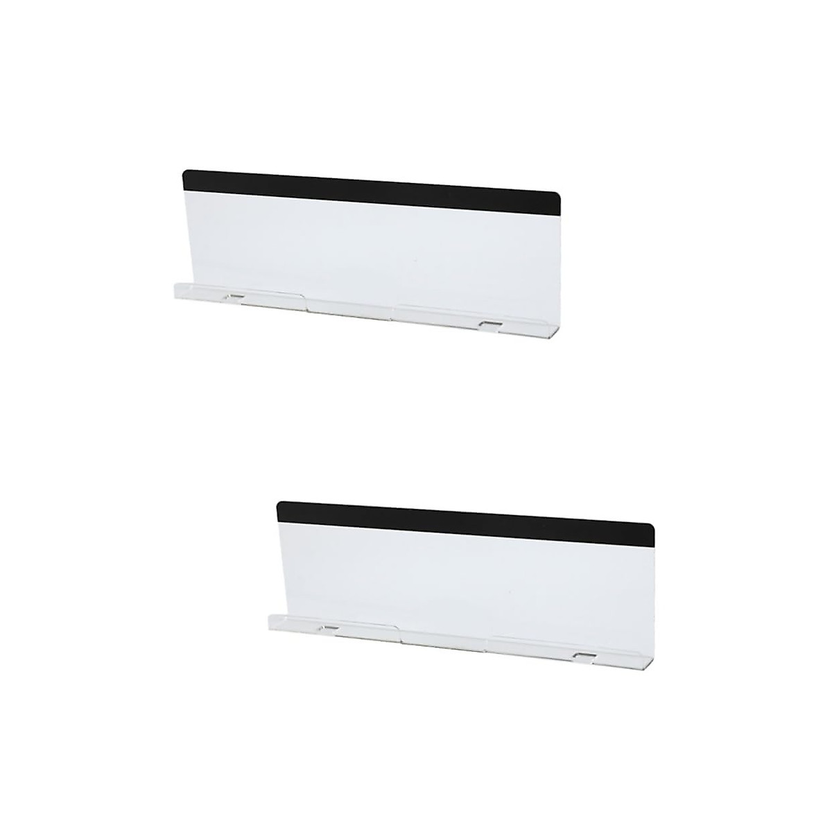 ULTECHNOVO 2pcs Message Parcel Shelf Monitor Side Panel Memo Notes Boards Memo Pad Monitor Message Memo Board Note Board Clear Stand Memo Message Board Screen Side Acrylic The Side