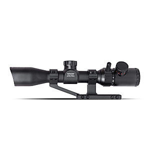 Monstrum 3-9x32 Rifle Scope with Rangefinder Reticle | ZR255 H-Series Offset Scope Mount | Bundle
