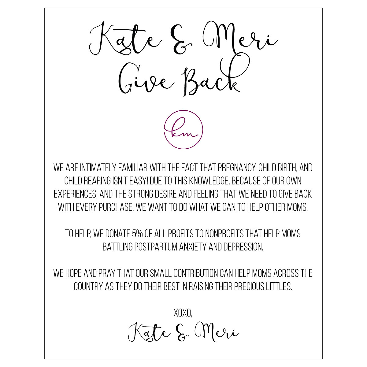 Kate & Meri Custom Onesie©/Bodysuit (0-3M)