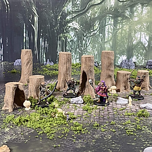 Extruded Gaming Chestnut Trees Set 2