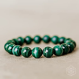 Conscious Items anti-anxiety bracelet I no worries bracelets for women and men I comes with malachite gem stones I focusing on the present moment I protect your energy today