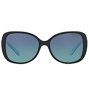 Tiffany & Co. TF 4121B - 80559S Sunglasses Black Frame, Blue Lenses, 55MM