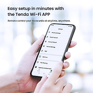 Tenda Nova Mesh WiFi System MW6 - Covers up to 4000 sq.ft - AC1200 Whole Home WiFi Mesh System - Gigabit Dual-Band Mesh Network for 90 Devices - Replaces Wireless Router and WiFi Extender - 2-Pack