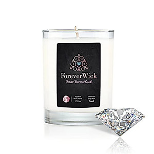 ForeverWick Surprise Candle with Diamond Inside | Foreverwick Candles | Scented Soy Candles Gifts for Women Anniversary Candle Wax | Romance Candles All-Natural Organic Soy Candle 14oz | 70h