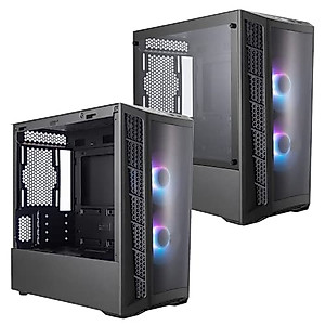 Cooler Master MasterBox MB311L ARGB Airflow Micro-ATX Tower with Dual ARGB Fans, Fine Mesh Front Panel, Mesh Intake Vents, Tempered Glass Side Panel & ARGB Lighting System