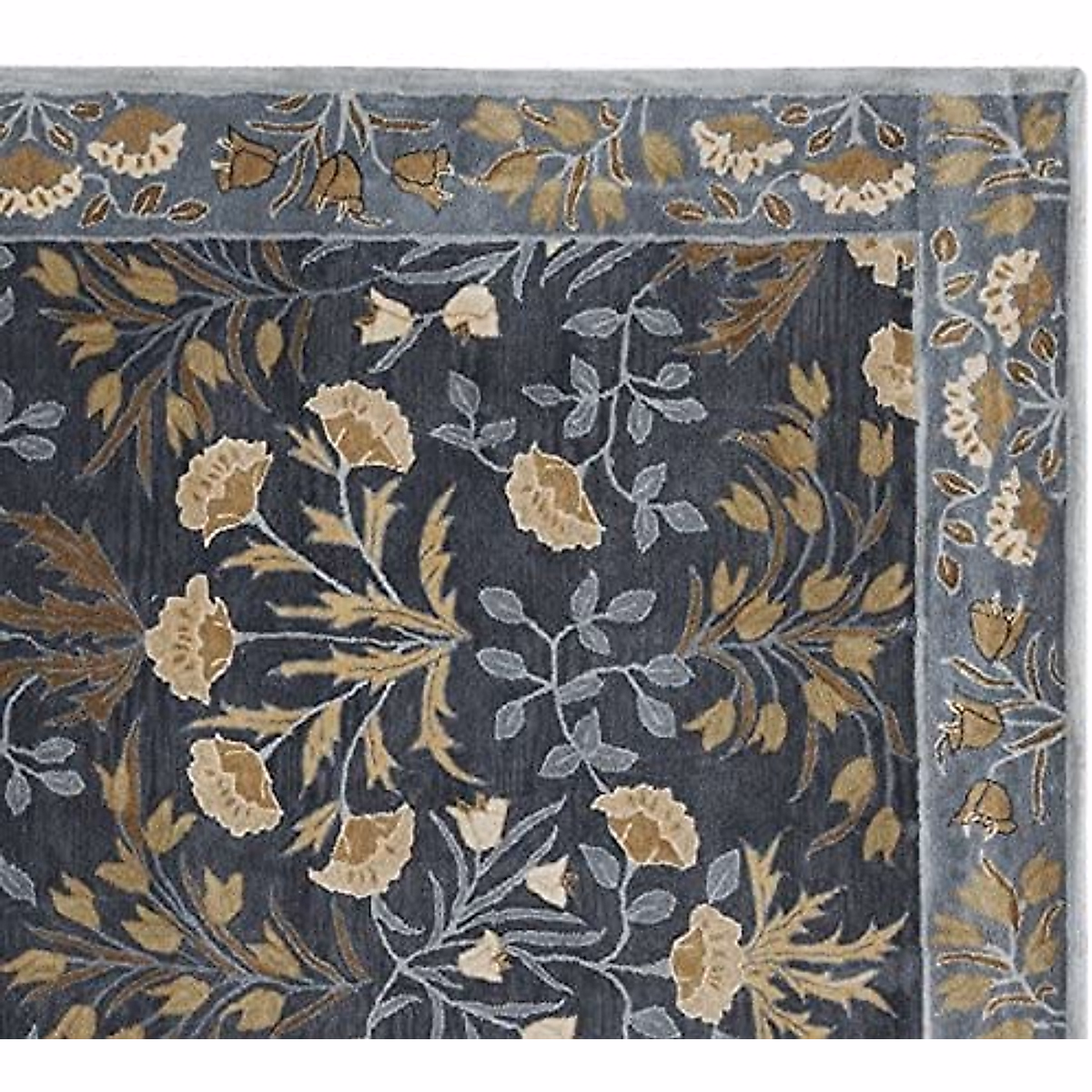 Pottery Barn 3x5 2.5x9 5x8 8x10 9x12 Adeline Blue Handmade Tufted Woolen Area Rug (9x12)