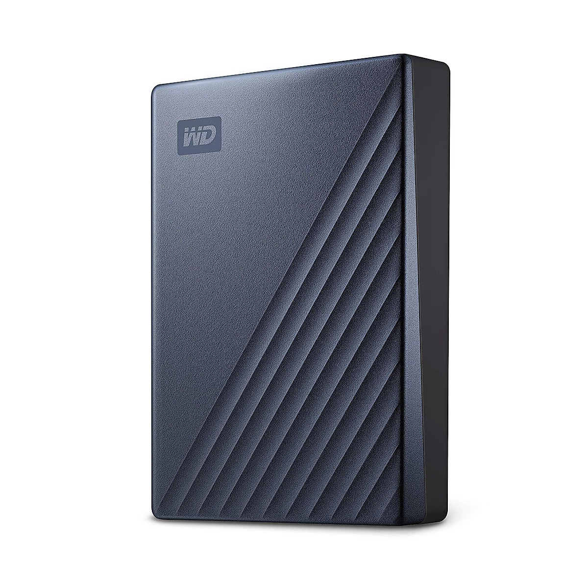 WD 4TB My Passport Ultra Blue Portable External Hard Drive, USB-C - WDBFTM0040BBL-WESN (Renewed)