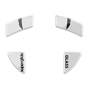 Superglide - Fastest and Smoothest Mouse Feet/Skates Made with Ultra Strong Flawless Glass Super Fast Smooth and Durable Sole for Razer Viper Ultimate [White]