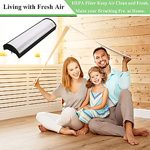 Gxcdizx 2 Pack TPP440 Replacement HEPA Filter Compatible with Therapure TPP440, TPP540, TPP640, TPP640S, Compared to Part # TPP440F