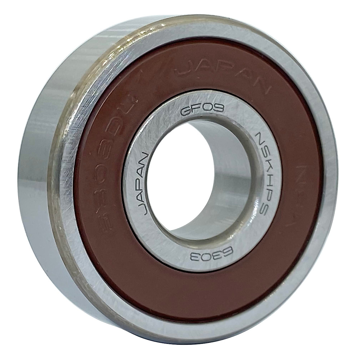 (2 Pack) NSK 6303-2RS 6303DDU Made in Japan 17X47X14MM Pressed Steel Cage Deep Groove Ball Bearings