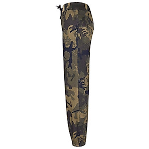 Kids Girls Boys Plain Tracksuit Hooded Hoodie Bottom Jog Suit Joggers 5-13 Years Camo Green