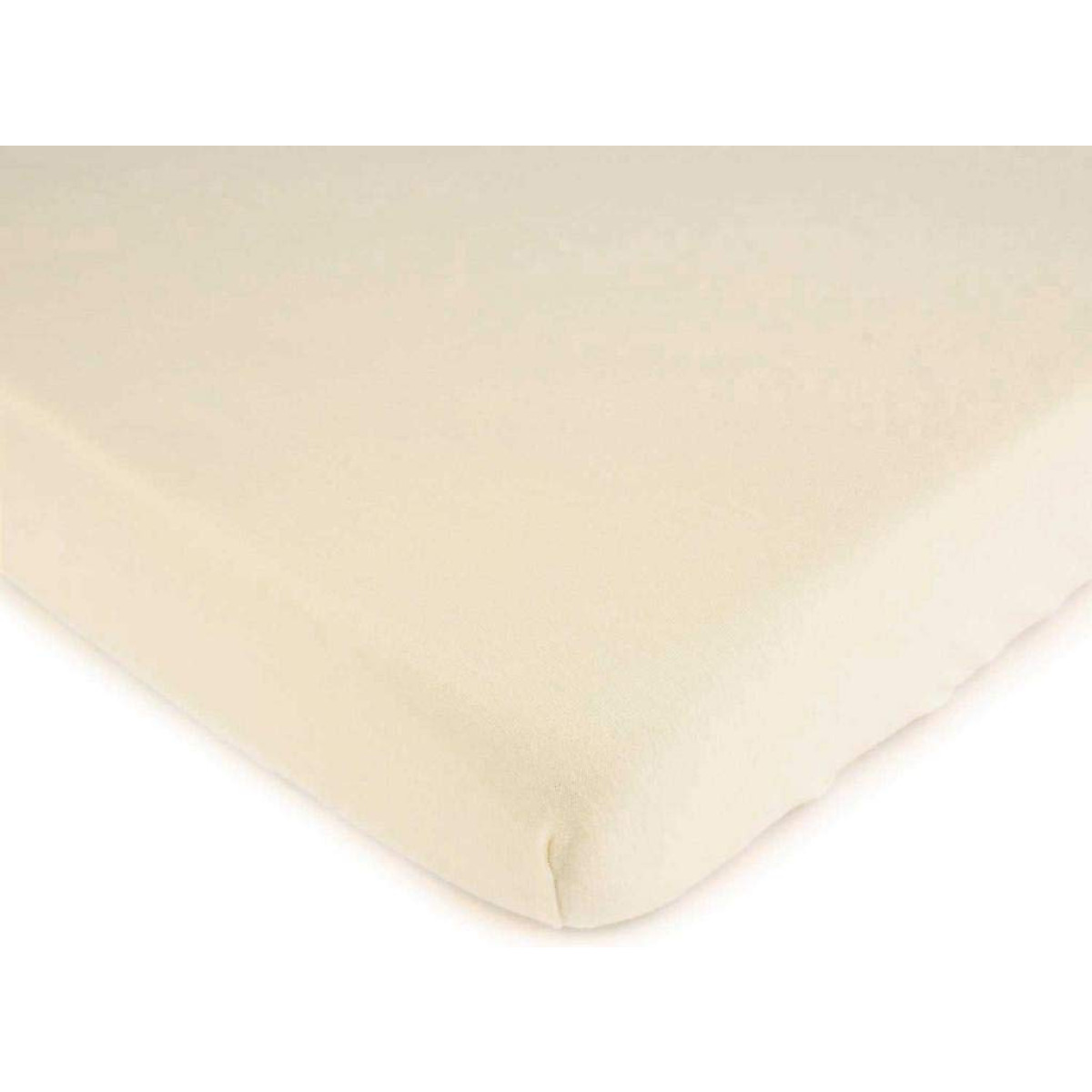 SheetWorld Fitted 100% Cotton Jersey Bassinet Sheet 15 x 33, Organic Ivory, Made in USA
