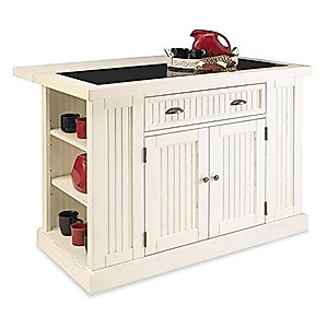 Nantucket White Kitchen Island by Home Styles