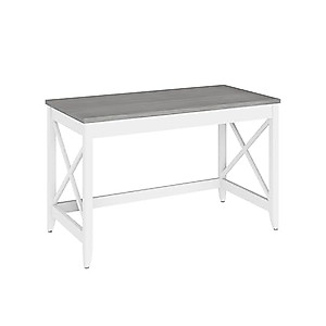 Alera ALEWSF4824GY 47.24 in. x 23.62 in. x 29.53 in. Farmhouse Writing Desk - Gray
