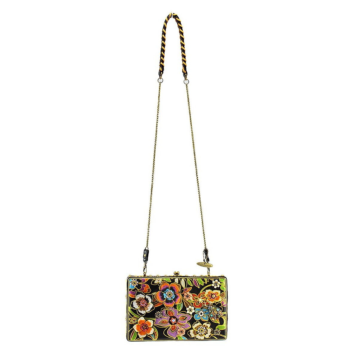 Mary Frances Blossoms Black Handbag