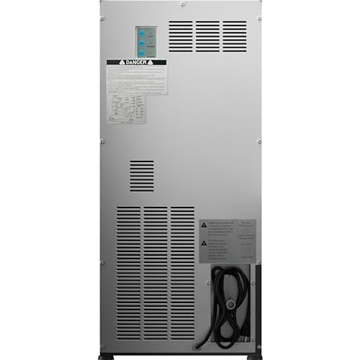 EdgeStar IB450BL 50 Lb. 15 Inch Wide Undercounter Clear Ice Maker - Black Stainless Steel