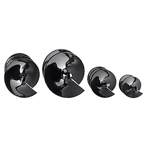 VEVOR Auger Drill Bits for Planting Set of 4, Garden Auger Drill Bit, Spiral Drill Bit for Post Hole Digger, Bulbs Planting & Holes Digging, for 3/8" Hex Drive Drill