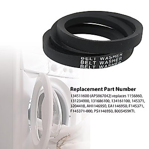 Gxcdizx 134511600 AP3867042 PS1146950 131686100 1156860 131234000 Washer Drive Belt for Kenmore for Crosley for Gibson for White Westinghouse Washing Machines
