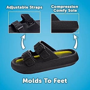 Pillow Slides Women's and Men's Pillow Sandals | Extremely Comfy | Ergonomically Designed | Cushioned Sole | Easy Clean | Lightweight