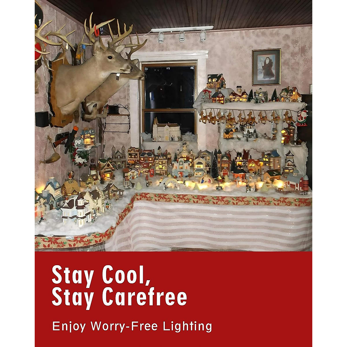 Baczao Purple C7 Light Bulbs 6 Pack, 1W Small C7 LED Christmas Light Replacement Bulbs, E12 Candelabra Base, Non-Dimmable, Red Night Light Bulb for Outdoor Xmas String Lights Window