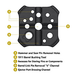 Pridefend Punch Set with Bench Block, Punch Set Made of Solid Material Including Roll Flat Pin Punch Set and Bench Block, Hammer with Detachable Heads,Punch Set with Portable Storage Case