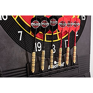 Arachnid Cricket Pro 670 Tournament-Quality Dartboard with 35 Games and 318 Variations (6 Cricket Games) , Black