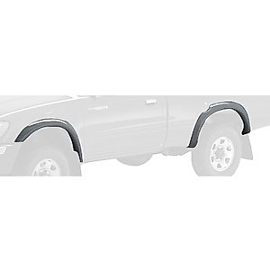 Bushwacker Extend-A-Fender Extended Front & Rear Fender Flares | 4-Piece Set, Black, Smooth Finish | 31911-11 | Fits 1995-2004 Toyota Tacoma 4WD w/ 6.2' Bed