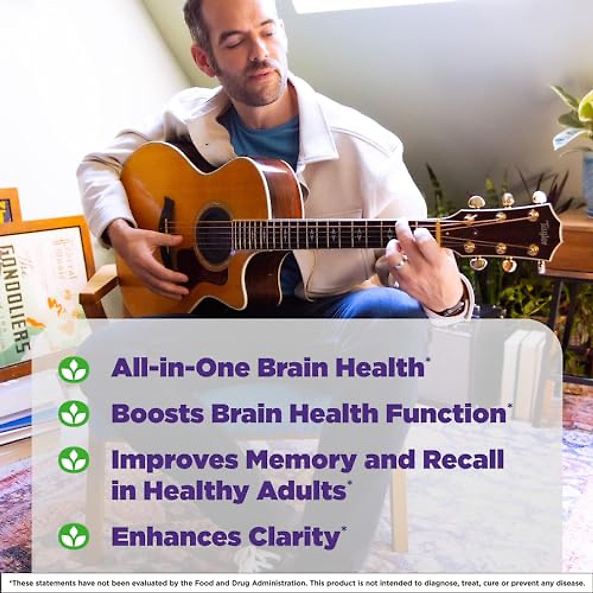 Natrol Cognium Complete, Dietary Supplement for Brain Health, Brain Health Supplements for Adults, 60 Capsules, 30 Day Supply