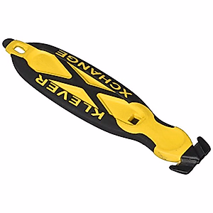 Klever XChange, Safety Knife Cutter, Replaceable Head, Yellow