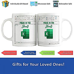 FITWICK Freak In The Sheets For Accountant Gifts coffee Mug, This Calls For A Spreadsheet Gift Coffee Mug, Accountant Gifts Mug Ceramic 11Oz