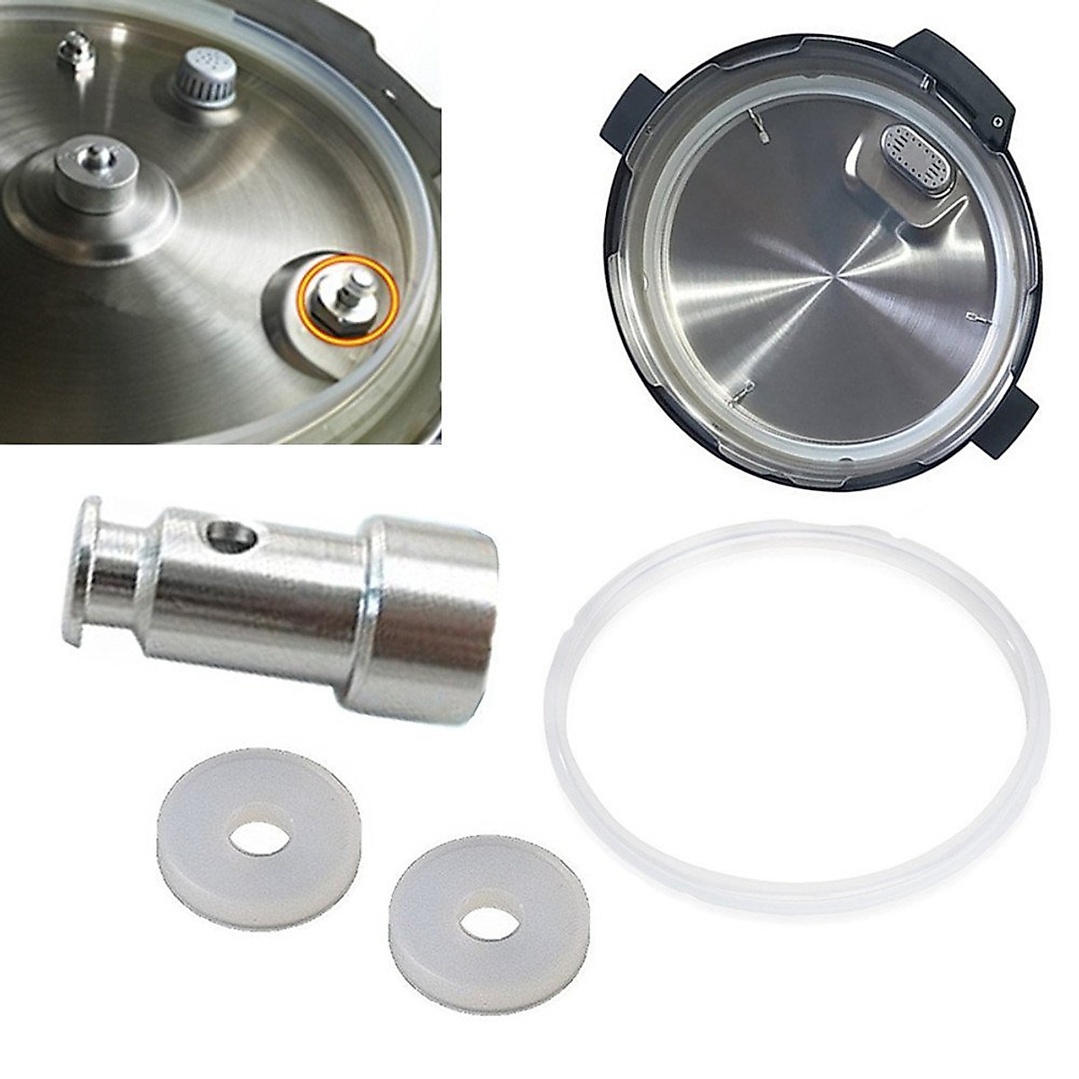 Sealing Rings Silicone Gasket Float Valve Kit Fits 5 or 6 Quart Models for Innova 42106 Instant Pot Model IP-CSG60, IP-CSG50, IP-LUX60