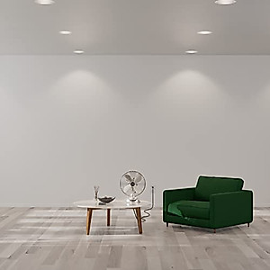 Hunter Classic D12 Portable Desk Fan 12 inch, 3 Speed, Brushed Nickel, 97315