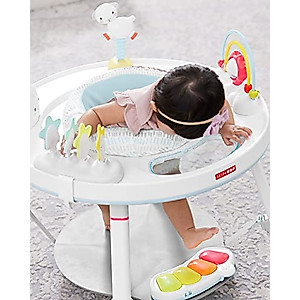 Skip Hop Baby Activity Center: Interactive Play Center with 3-Stage Grow-with-Me Functionality, 4mo+, Silver Lining Cloud