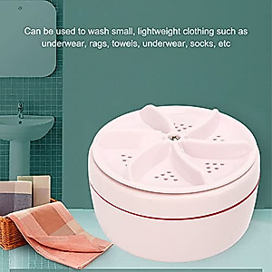 Dioche Turbine Washing Machine Ultrasound Wave 30W Full Automatic Mini Portable Washer for Travel Home Business