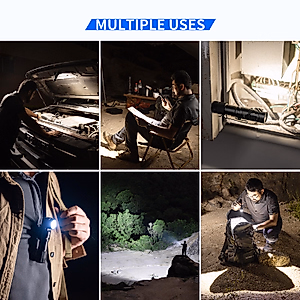 WUBEN L1 Flashlight Rechargeable Led Flashlights High Lumens 2000 Lumen Battery Powered, Super Bright Tactical Multifunctional IP68 Waterproof Powerful Handheld Flash Light for Emergencies Camping