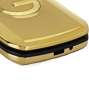 Airshi Senior Flip Phone, Gold Big Font Double Card Dual Standby Flip Cell Phone for Seniors for Daily Life