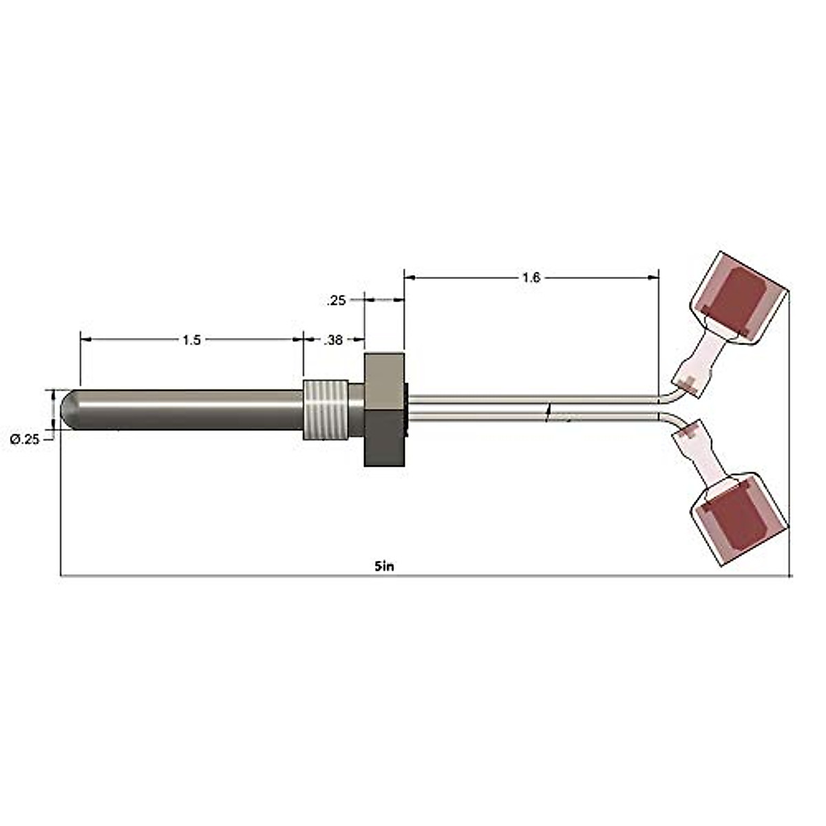 Wholesale Sensors Replacement for Pentair Stack Flue Sensor 42002-0024S for Pool & Spa Heater Electrical System 12 Month Warranty