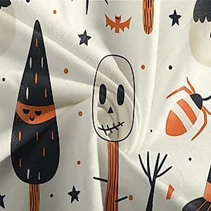ERGTT Ghost Duvet Cover for Boys Girls Comforter Covers Quilt Cover 3D Print Halloween Style with Pillow Cases Soft Microfiber Bedding Set with Zipper Closure 3 Pieces Twin（173x218cm）
